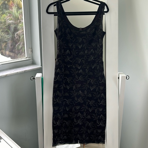 parallel | Dresses | Vintage Parallel Dress Black And Silver Size 6 ...